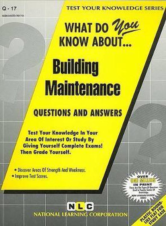 BUILDING MAINTENANCE | 9780837370170 | National Learning Corporation ...