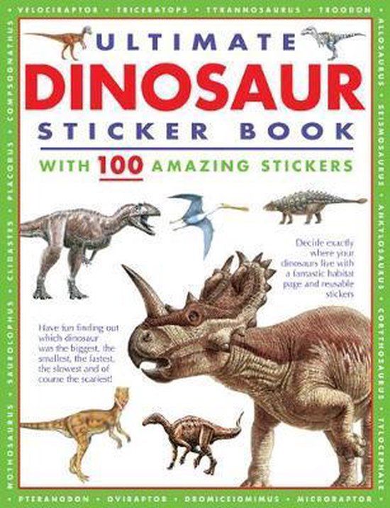 Ultimate Dinosaur Sticker Book, Armadillo Books | 9781861478795 ...