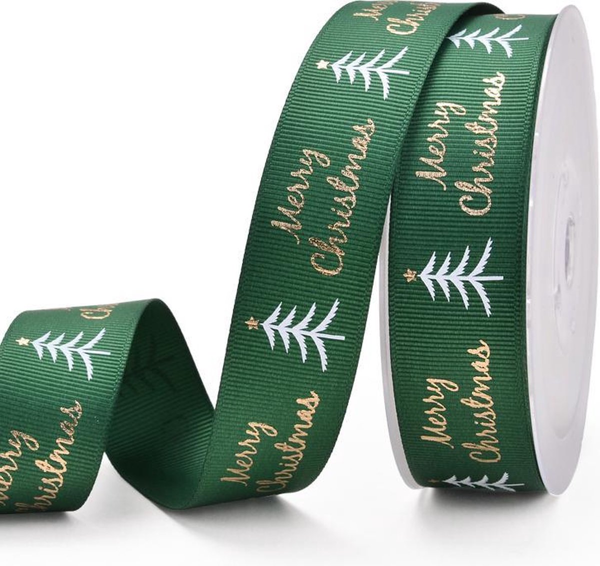Kerst Lint 25mm (2,5cm) | Luxe Grosgrain Lint Ripsband | Kerstboom ...