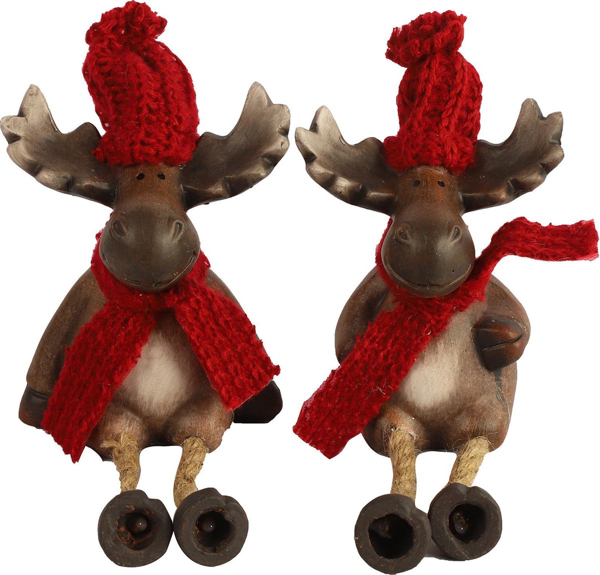 White Label Rendier A Randy 17 Cm Keramiek Bruin/rood | bol.com