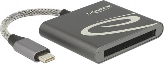 DeLOCK USB Cardreader met USB-C connector en 1 kaartsleuf - voor CFast ...