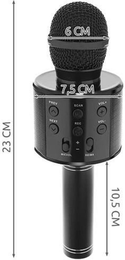 Karaoke - Microfoon - Met Luidspreker - Zwart | bol
