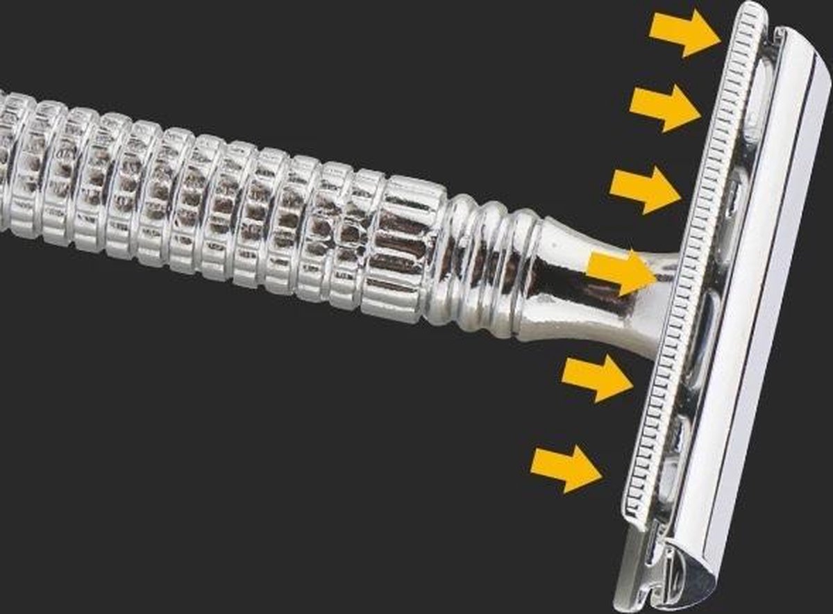 Safety Razor + 10 extra scheermesjes | Klassiek scheermes | Double Edge ...