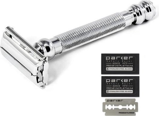 Parker 99R Safety Razor / Butterfly Gesloten Kam Incl 10 Mesjes | bol