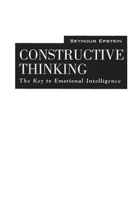 Constructive Thinking | 9780275958855 | Seymour Epstein | Boeken | bol.com