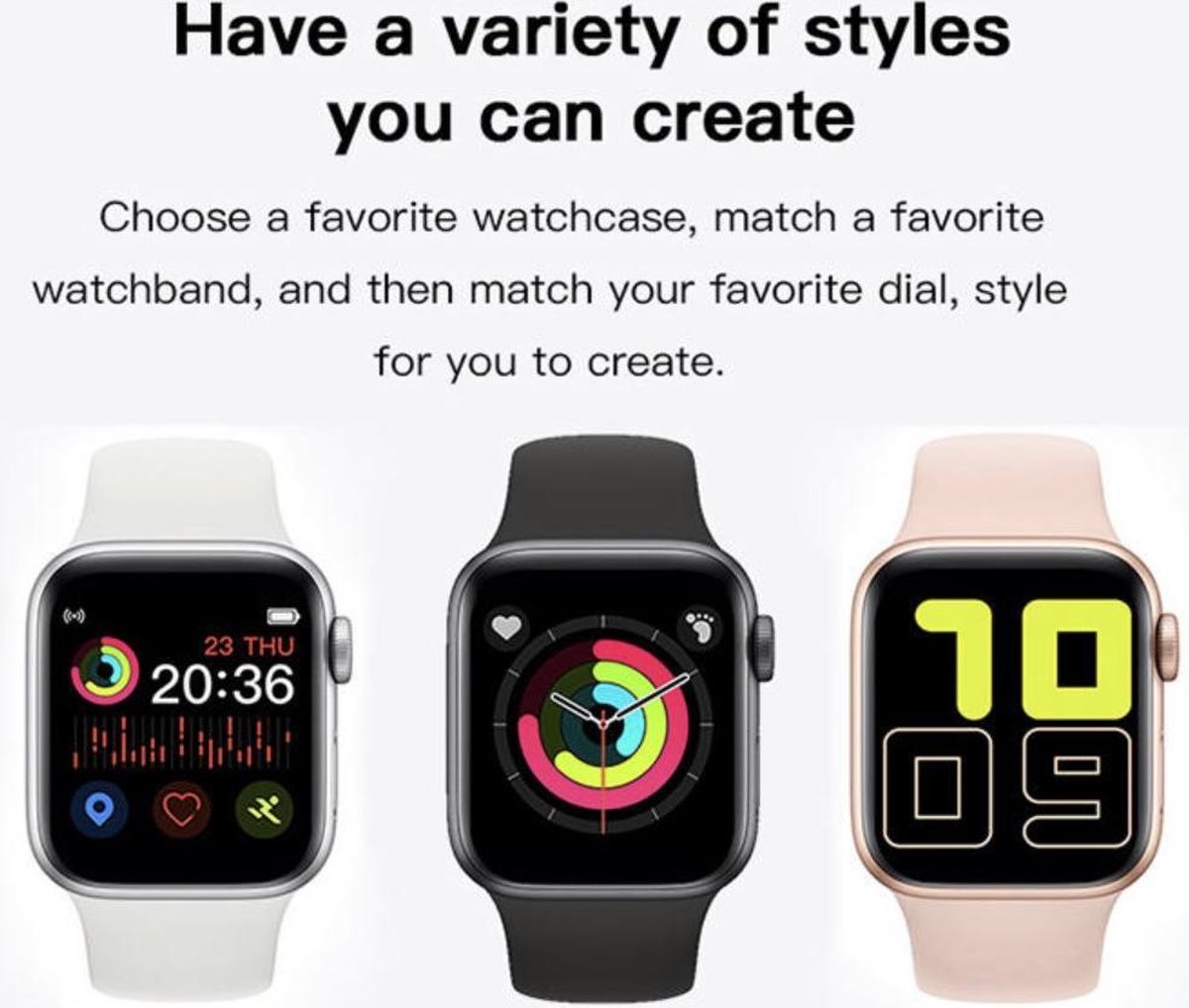 Swirl Watch Series 5 - Smartwatch - Zwart | bol