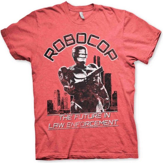 Robocop Heren Tshirt -XL- The Future In Law Enforcement Rood | bol