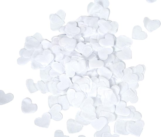 PARTYPRO - Witte hartjes confetti - Decoratie > Tafelconfetti | bol.com