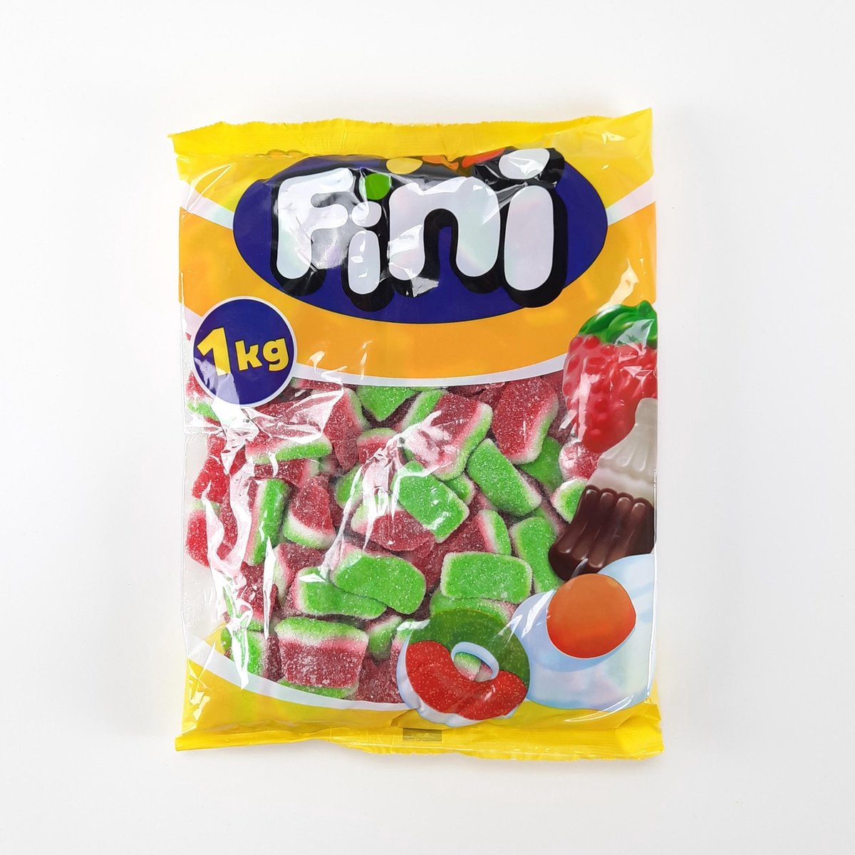 Snoep Fini Pastèque - 1kg - Rouge - Wit - Vert - Sucré | bol.com