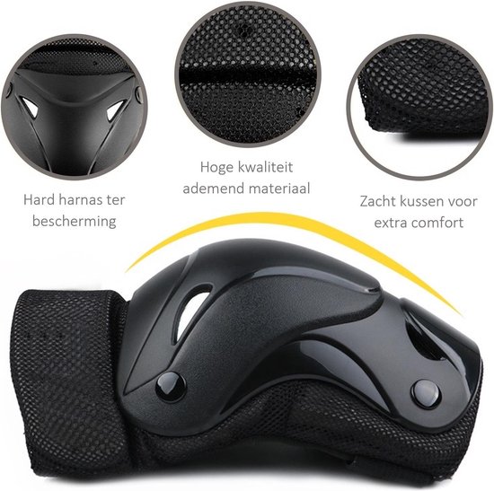 Skate beschermset volwassenen - Kniebeschermers - L - Polsbeschermers ...