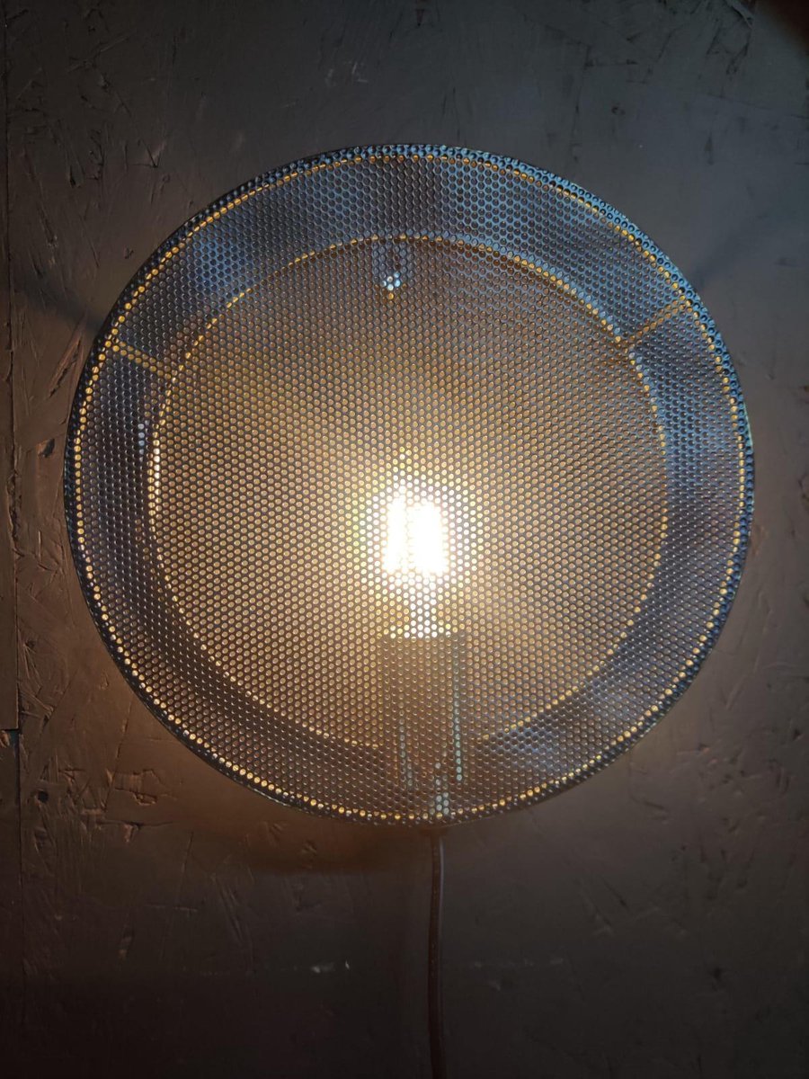 Wandlamp industrieel zwart met gouden fitting 25 x 10 x 25 cm | bol.com