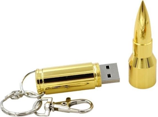 USB stick | Kogel | Metaal | Goud | 64 Gb | bol.com