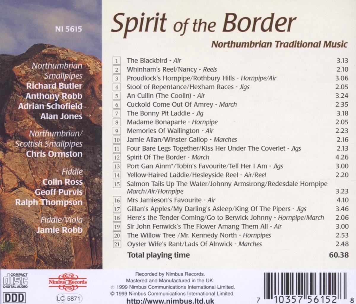 Spirit Of The Border - Northumbrian Traditional, Anthony Robb | CD ...