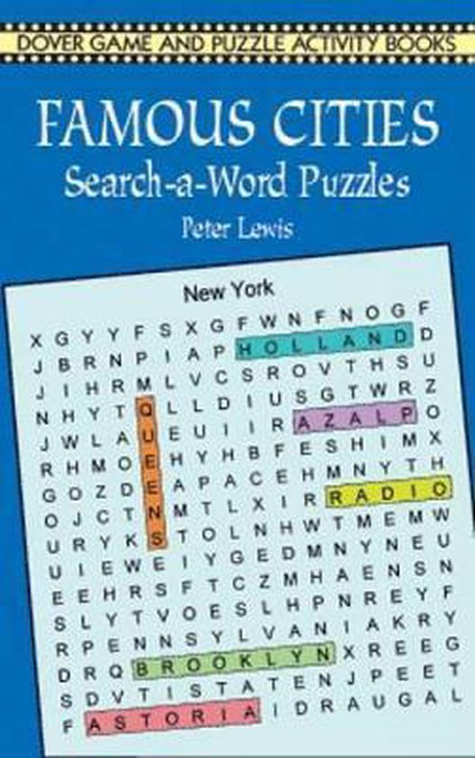 Famous Cities Search-a-Word Puzzles, Peter Lewis | 9780486413709 ...