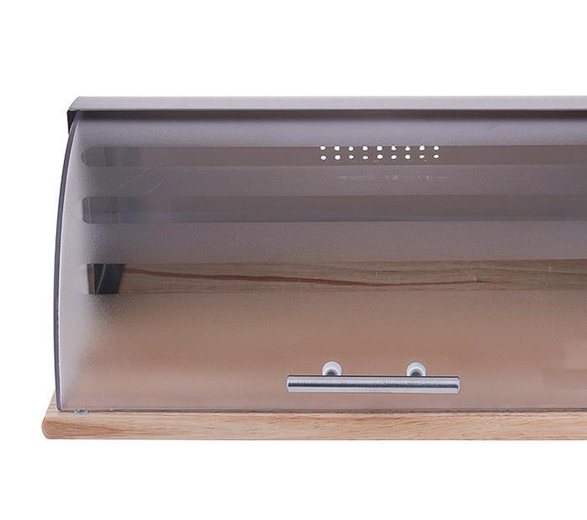 EDENBERG EB-074 Broodtrommel met kunststof roldeksel en houten bodem ...