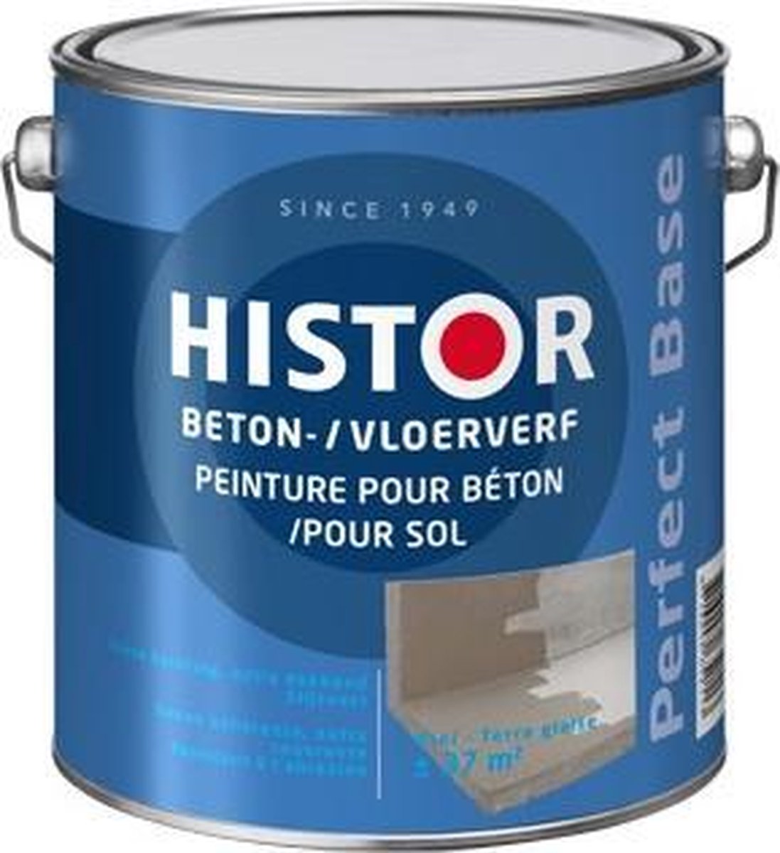 Histor Perfect Base Beton- en Vloerverf 2,5 liter - Klei | bol.com