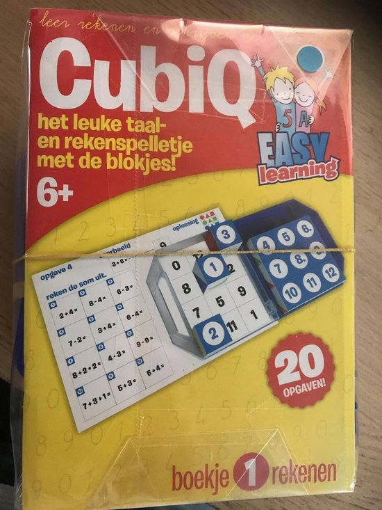 CubiQ doos met 2 boekjes (taal en reken spelletjes voor 6-7 jaar) soort ...