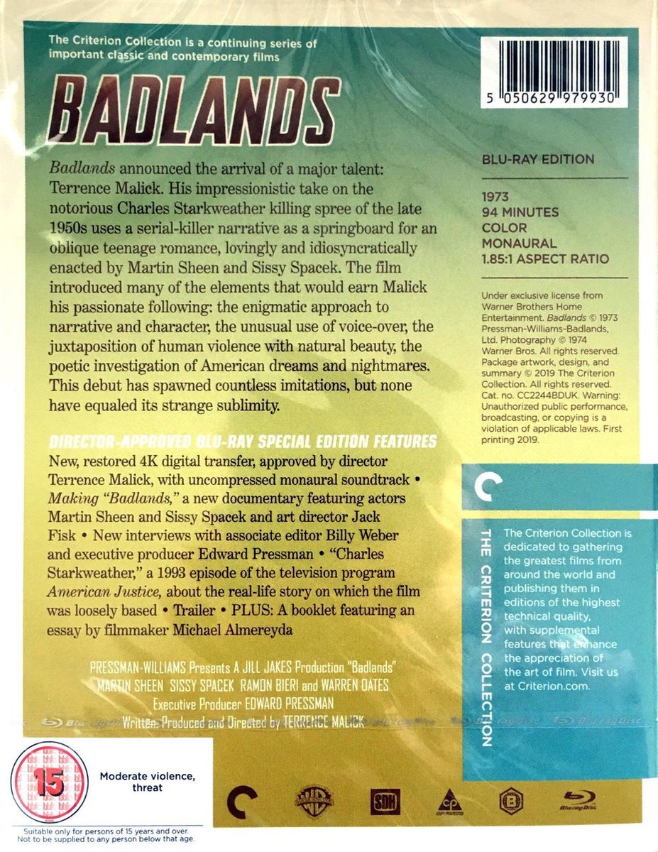 Badlands [The Criterion Collection] [Blu-ray] (Blu-ray) | Dvd's | bol.com