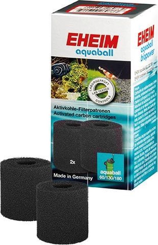 Eheim koolstof filterpatroon Aquaball 60-180 Biopower 160-240 | bol.com