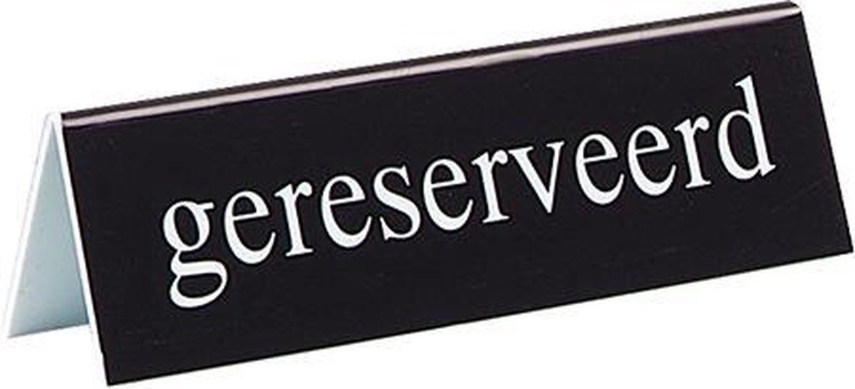 Set van 10 bordjes gereserveerd kunststof | bol.com