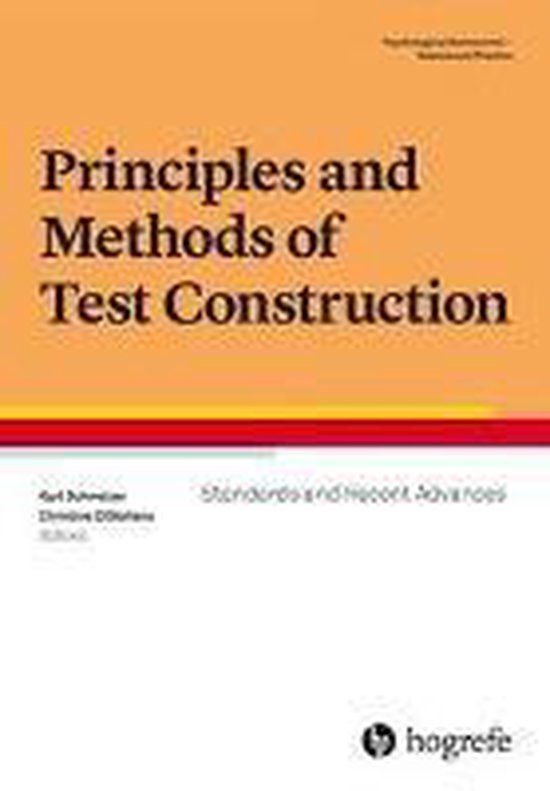 Principles And Methods Of Test Construction 9780889374492 Boeken