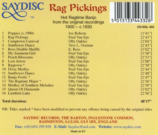 Various Artists - Rag Pickings (CD), various artists | Muziek | bol