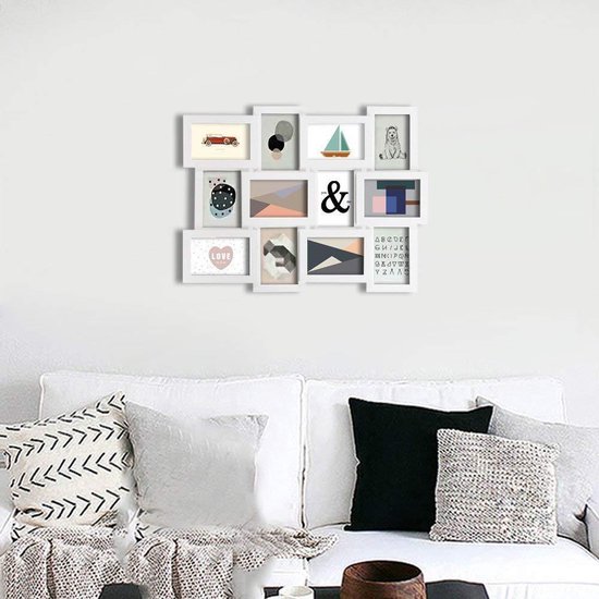 Cadre de collage composé de 12 cadres photo - 12 x taille photo 10x15 ...