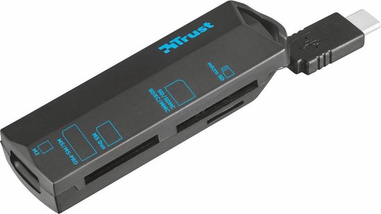 Trust - Cardreader | USB-C | Micro SD Card - SD Card - M2 Card - MS ...