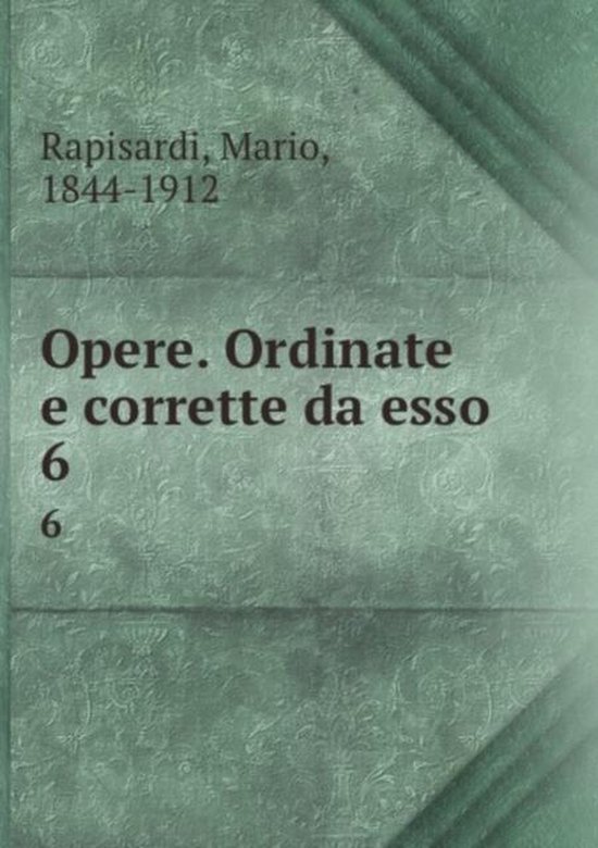Opere. Ordinate E Corrette Da Esso | 9785879940732 | Boeken | bol