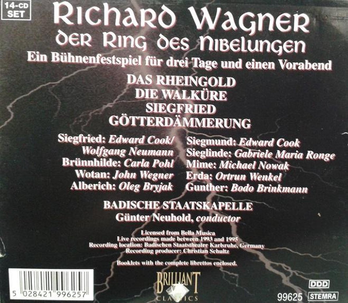 Wagner: Der Ring des Nibelungen (Box Set), Gunter Neuhold | CD (album) | Muziek | bol
