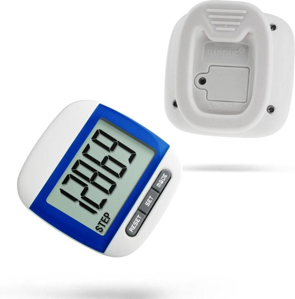 Stappenteller - stappen teller - Blauwe stappenteller - hoeveel stappen ...