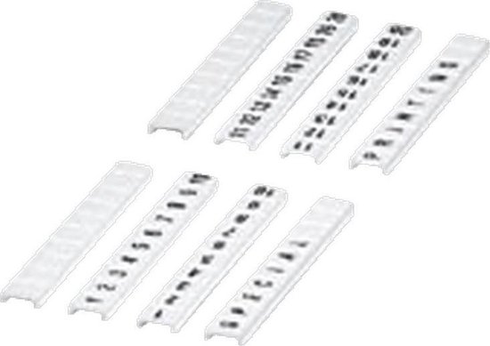 PHOE cod rijgklem ZBF ZBF 4, wit, opdruk cijfers, codeerrichting hor ...