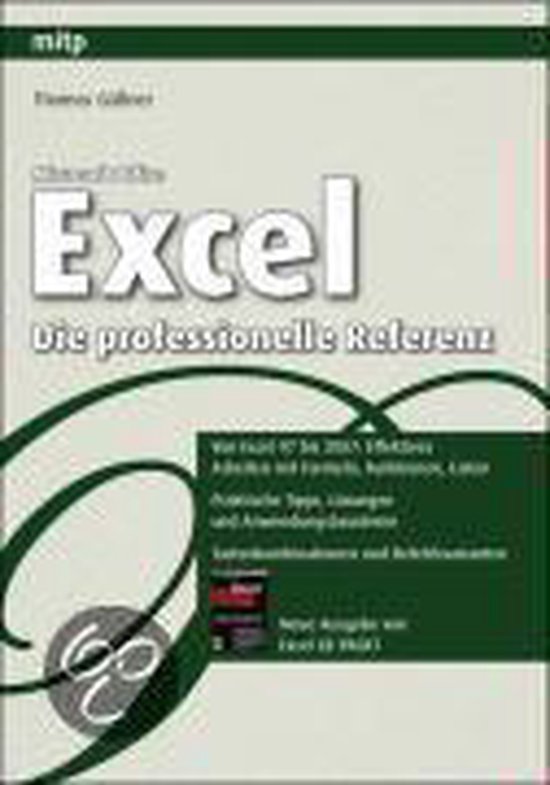 Microsoft Office Excel, Thomas Gäßner | 9783826617911 | Boeken | bol