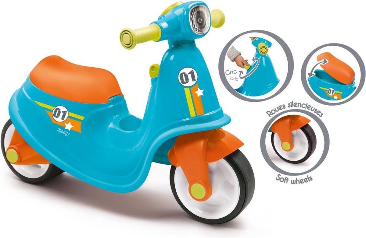 Smoby Blauwe Scooter - Loopscooter | bol.com