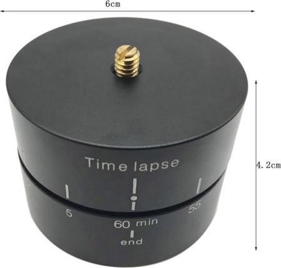 PRO SERIES 60min Time Lapse Statiefkop / 360 Graden Panoramakop Voor ...