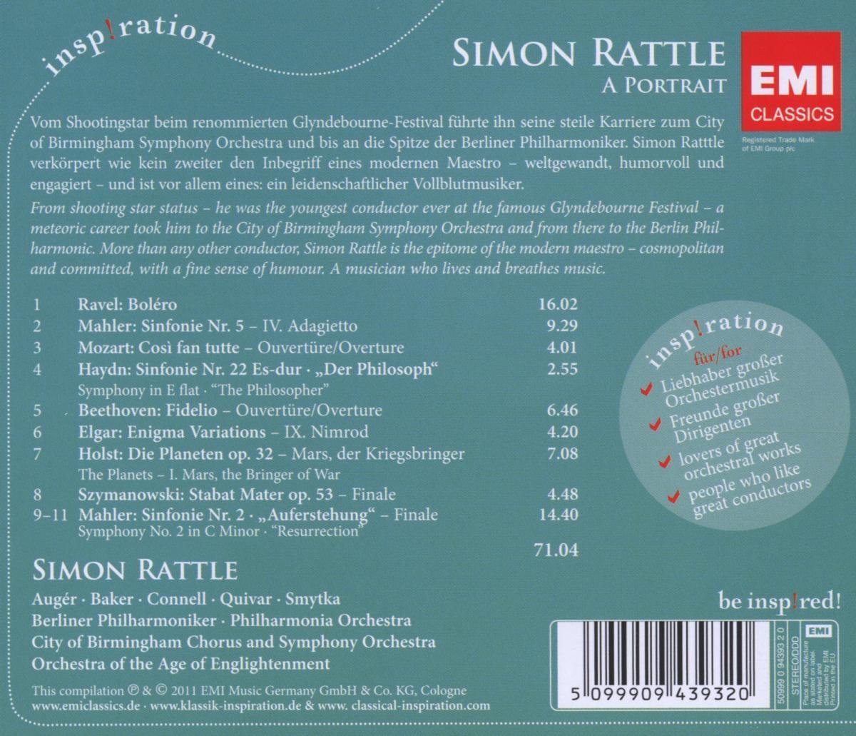 Ravel-Bolero Holst-Planets, Sir Simon Rattle | Muziek | bol.com