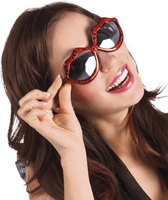 24 stuks: Bril Lips / Lippen - Rood | bol.com