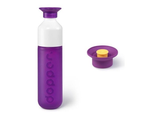 Dopper Drinkfles - 450 ml - Paars + sportscap paars | bol