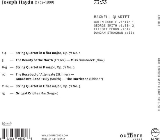 Maxwell Quartet - String Quartets Op. 71 (CD), Maxwell Quartet | Muziek ...