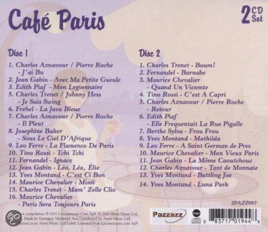Various Artists - Cafe Paris (2 CD), Charles Trenet | Muziek | bol