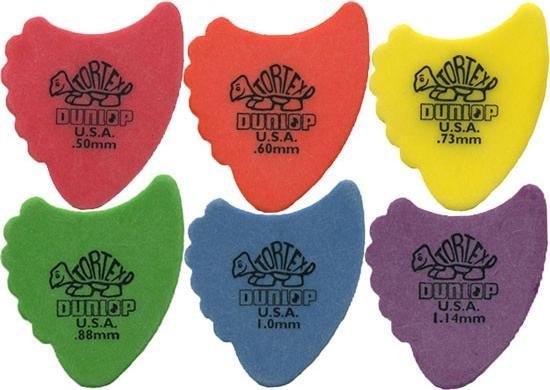 Dunlop plectrum Tortex Fin pick SET 0.50 mm-1.14 mm 6-pack | bol.com