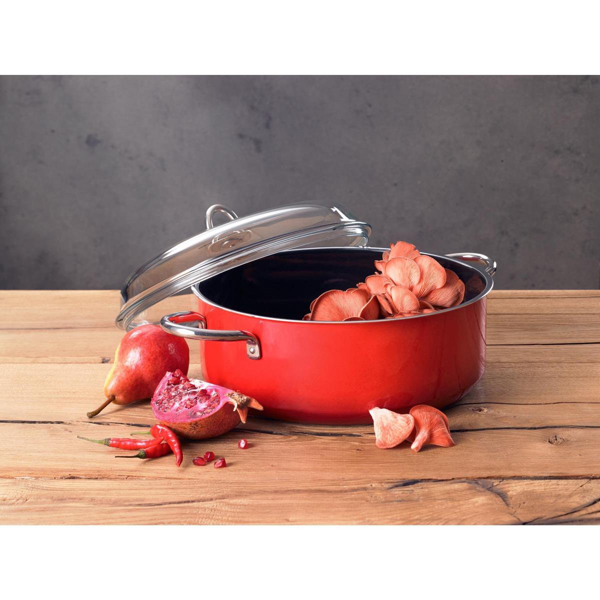 Silit Energy Red Braadslede met Deksel, 28 CM | bol.com