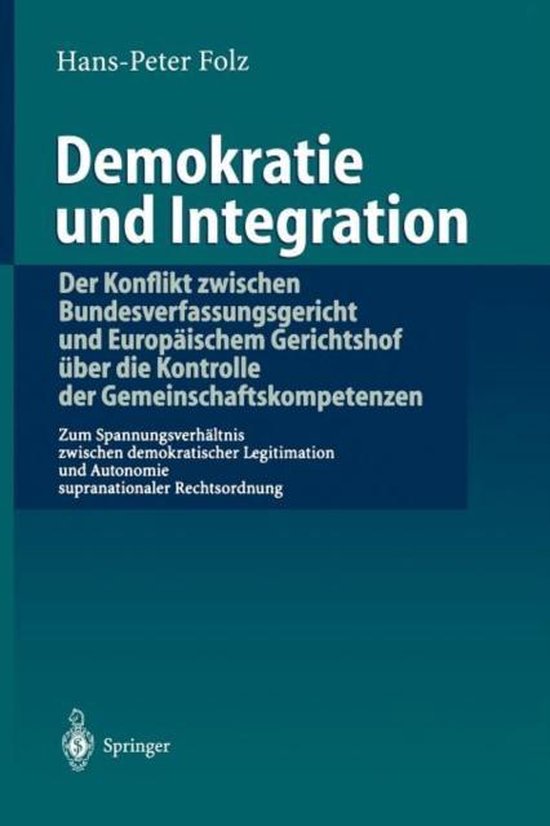 Demokratie Und Integration, Hans-Peter Folz | 9783540648611 | Boeken ...