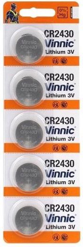 5 Stuks Vinnic CR2430 3v lithium knoopcelbatterij | bol