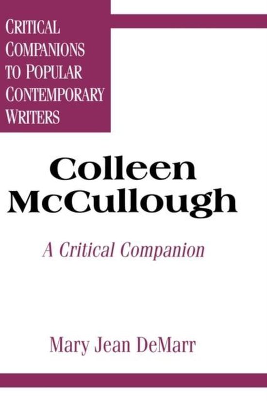 Colleen McCullough | 9780313294990 | Mary Jean Demarr | Boeken | bol.com