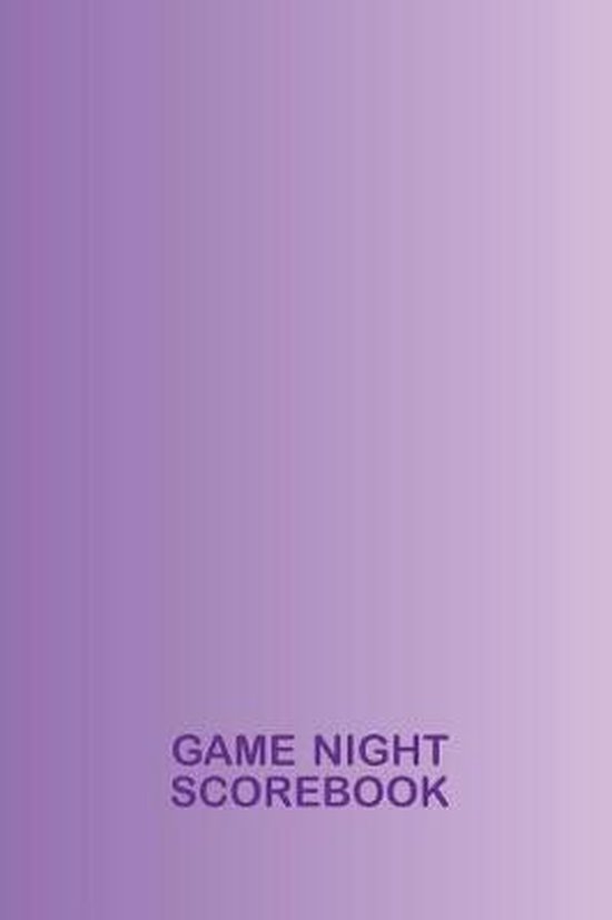 Game Night Scorebook, Iphosphenes Journals | 9781730823619 | Boeken ...