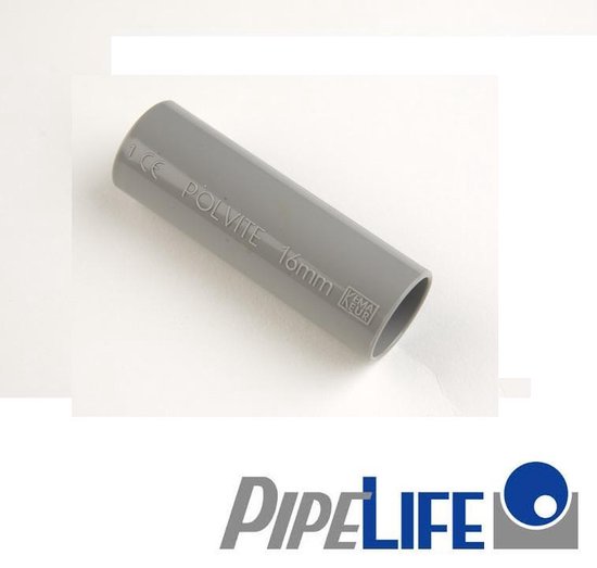 Pipelife PVC sok 5/8 grijs zak á 25 stuks | bol