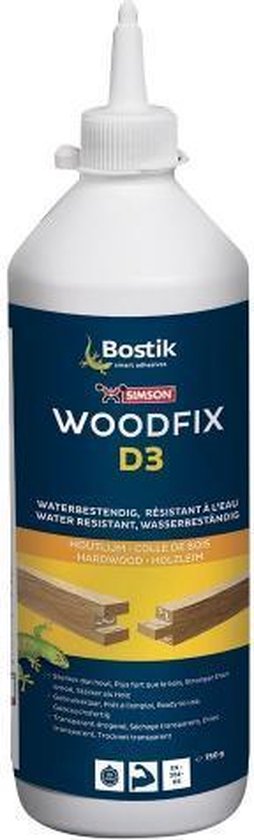 Bostik Woodfix D3 Fles 750 g - Wit | bol