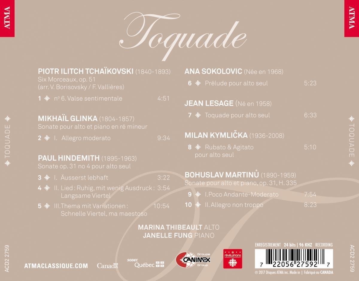 Martinu: Toquade, Janelle Fung | CD (album) | Muziek | bol.com