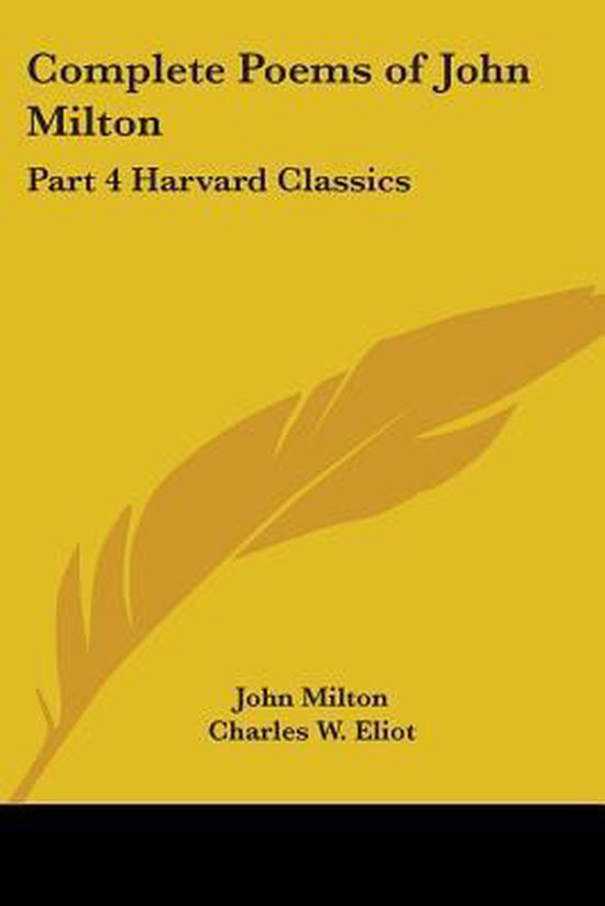 Complete Poems Of John Milton, John Milton | 9780766182110 | Boeken | bol